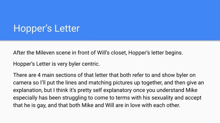 BYLER PROOF SLIDES ANALYZED BY A MIKE WHEELER AND MILEVEN LOVER | Fandom