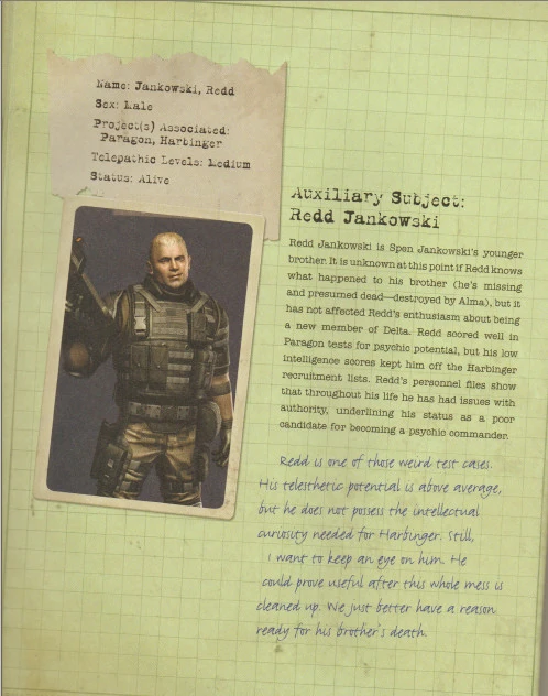 Redd Jankowski | F.E.A.R. Wiki | Fandom