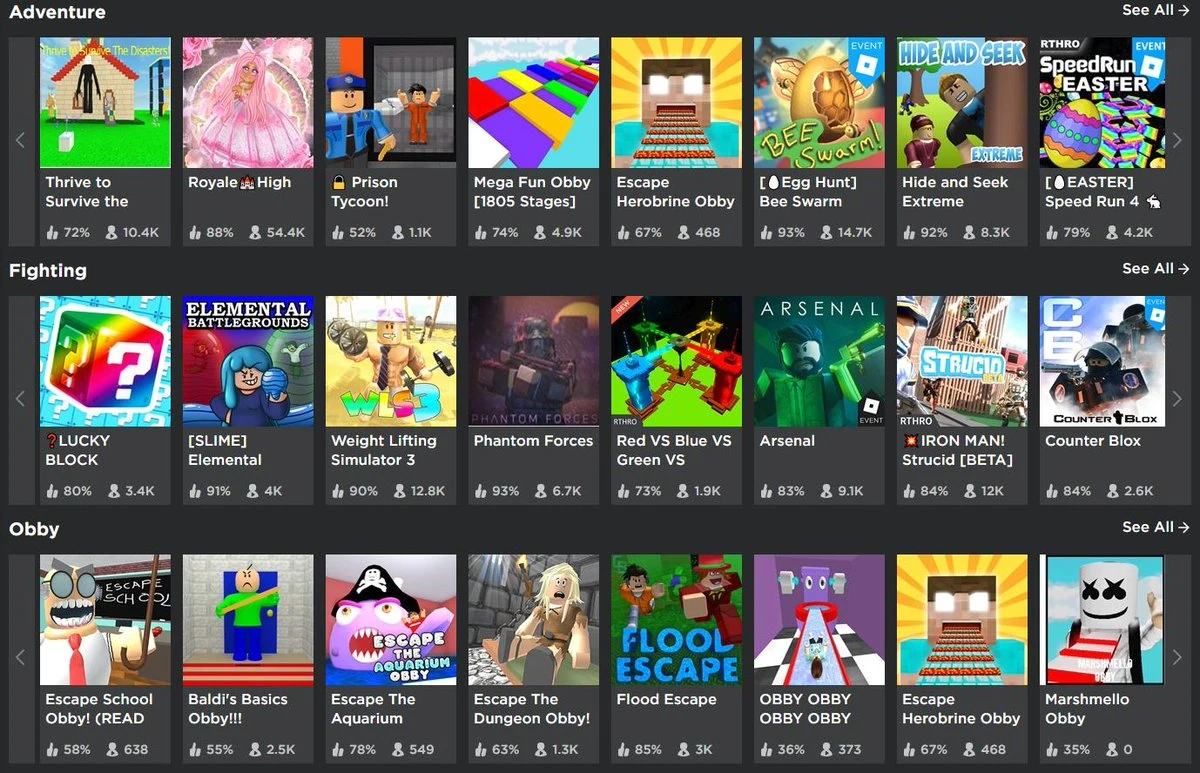 Game Genres | Features I Think Roblox Should Add/ReAdd/Fix Wiki | Fandom