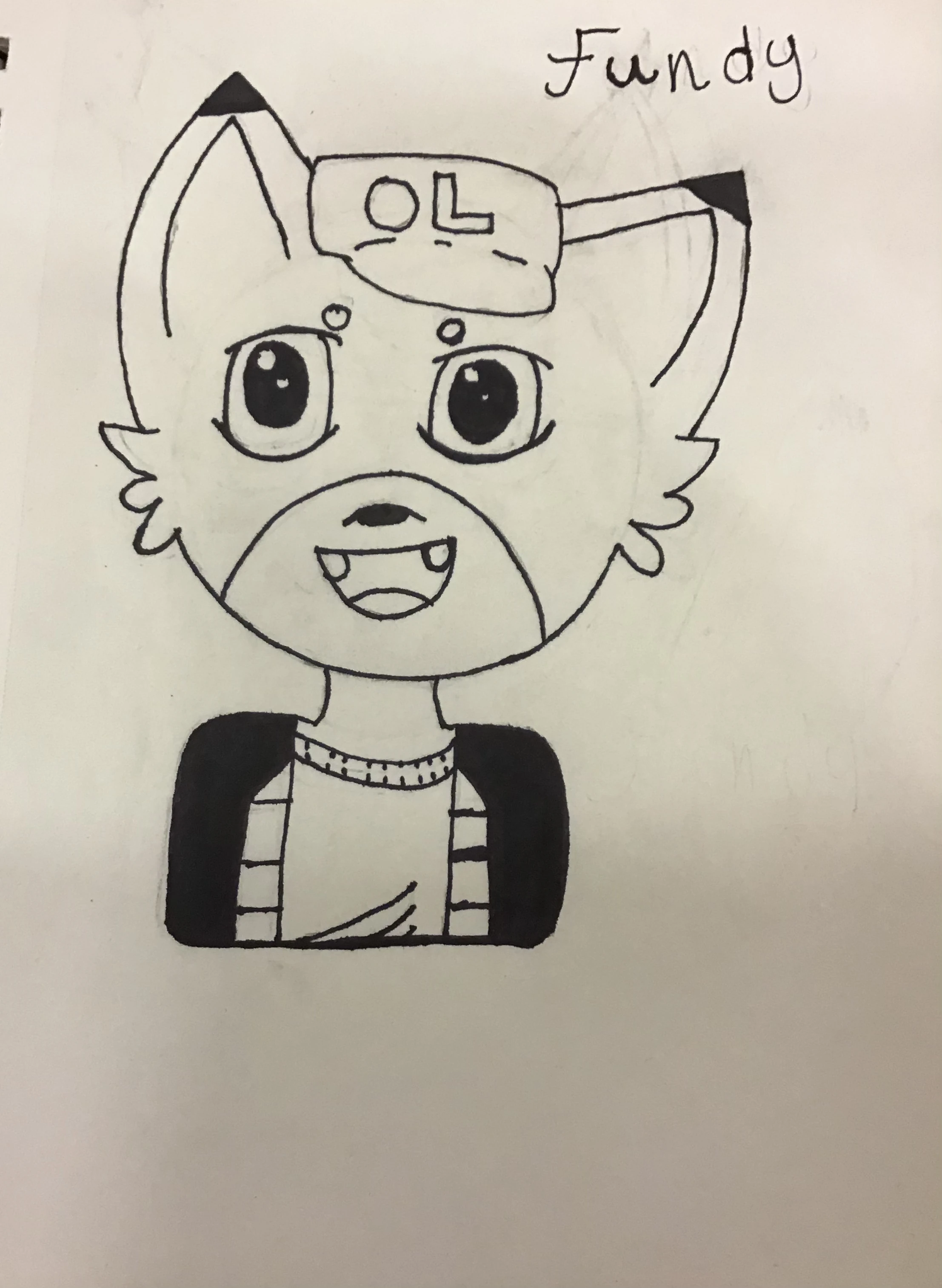 Here a drawing of Fundy (I spent 30 minutes trying to draw the ears as ...