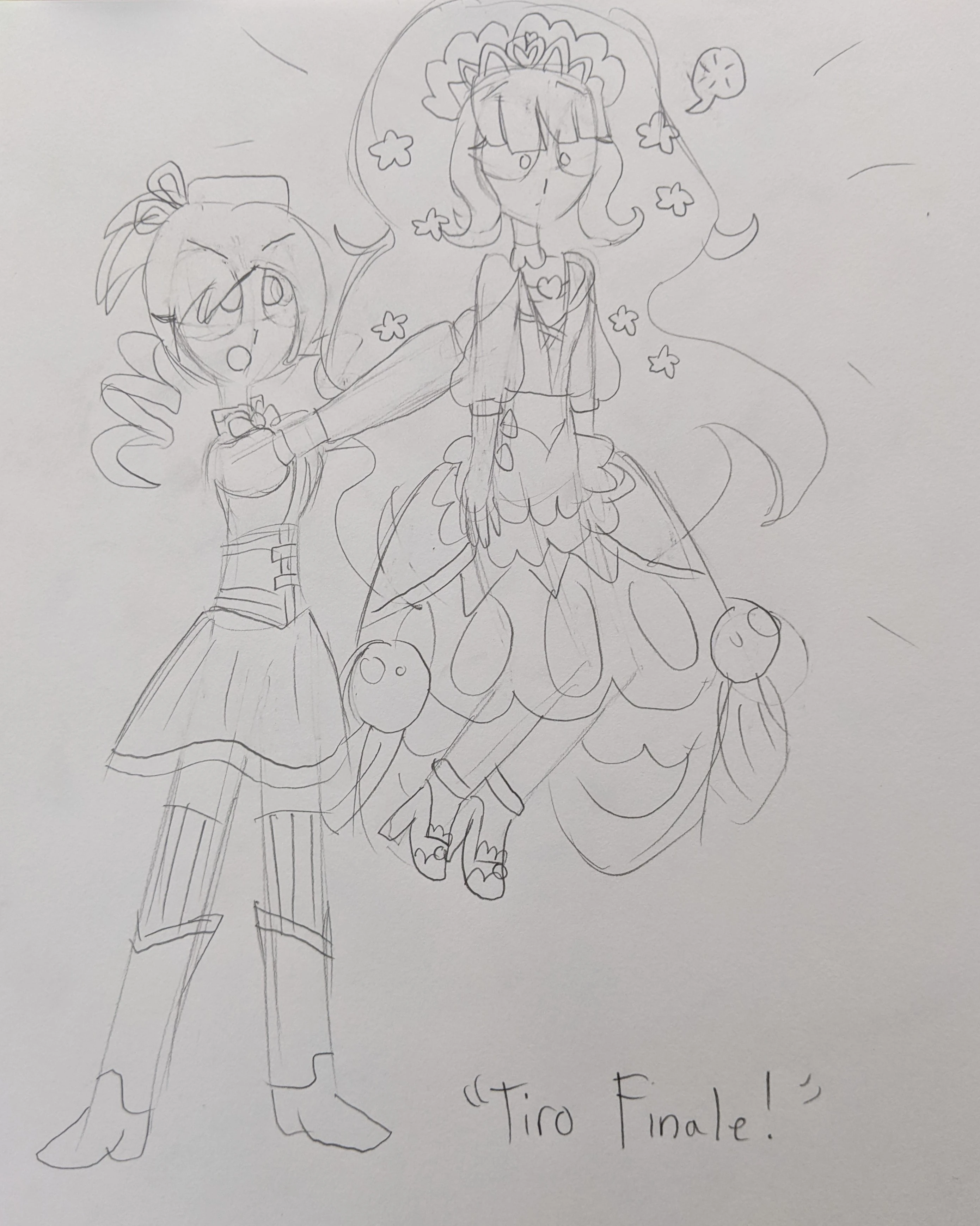 A silly sketch featuring Cure Finale | Fandom