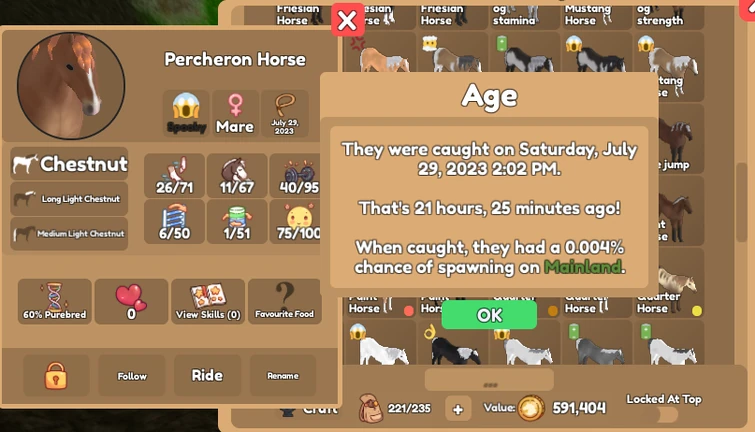 Yay! I got almost all the natural Percheron coats in a week | Fandom