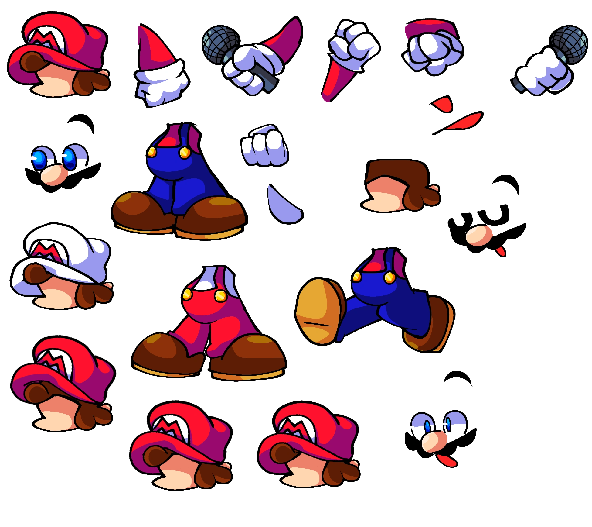 Mario part sheet. Its so goddamn messy | Fandom