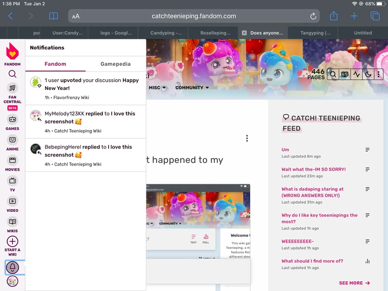 Does anyone know what happened to my notifications? | Fandom