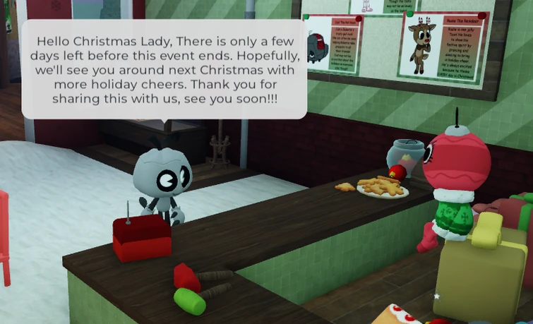 Welp, I guess it's time to wrap up this Christmas event in a few days ...