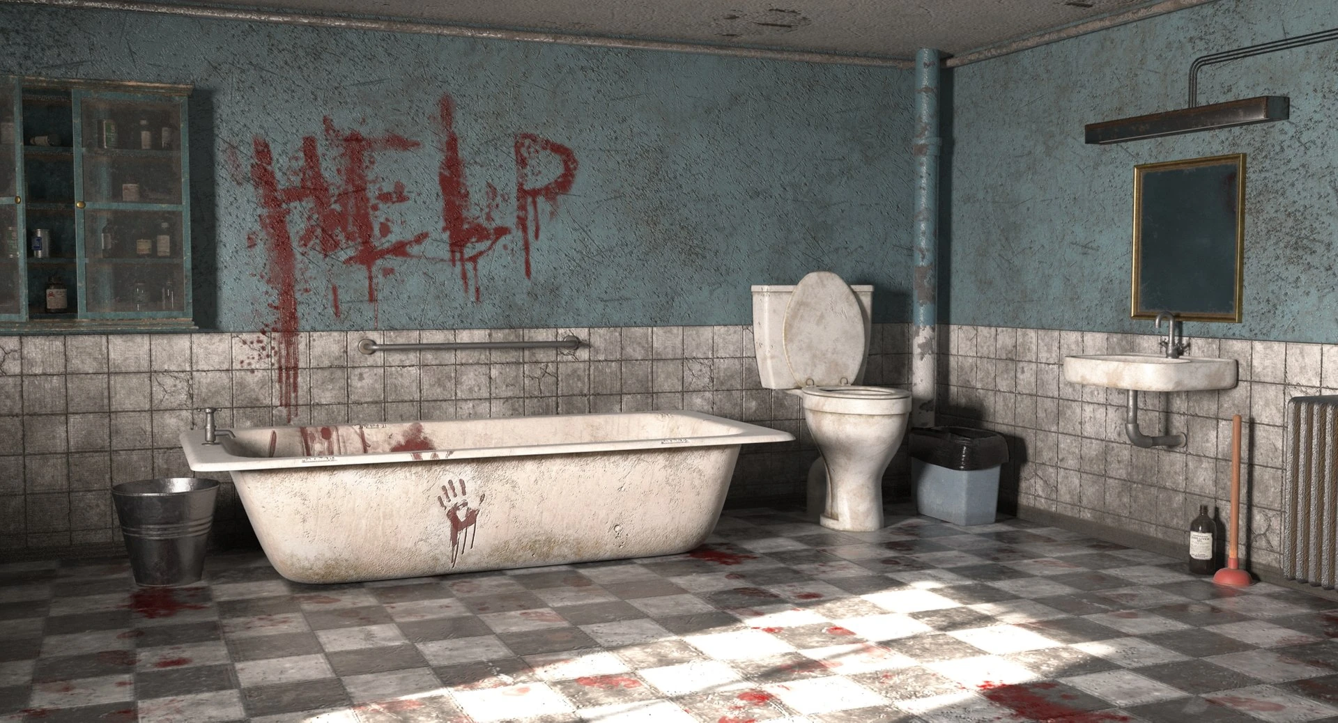 I literally had nightmares about this haunted bathroom. | Fandom