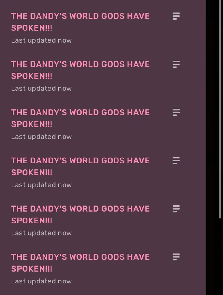I think the Dandy’s World gods have spoken gang… /silly | Fandom
