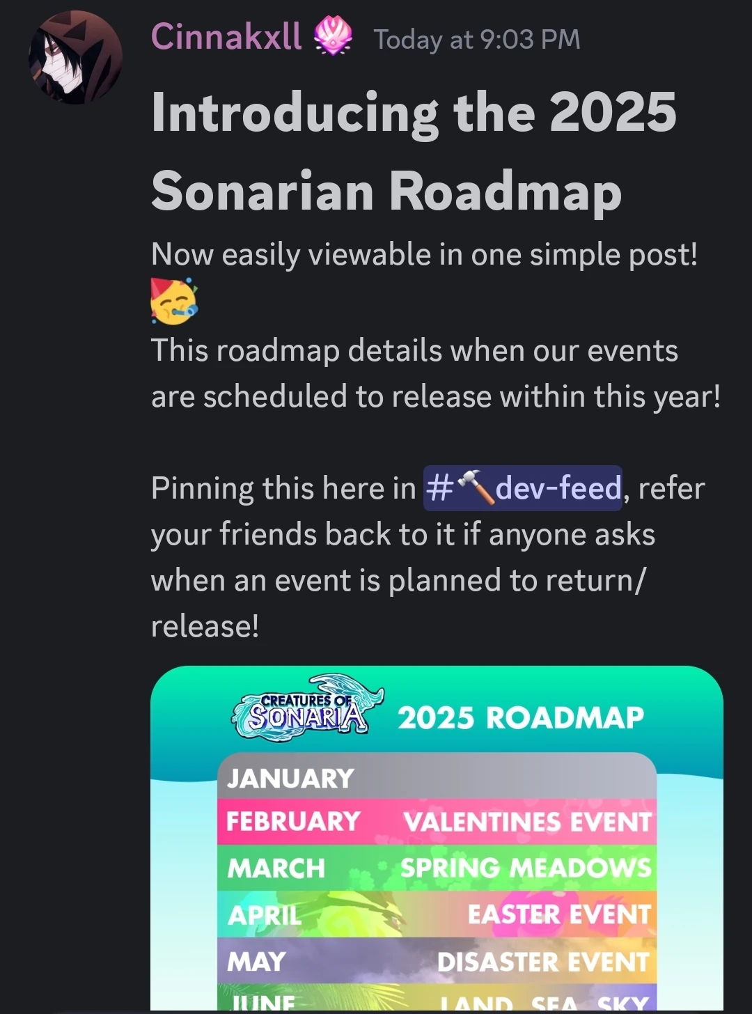 CoS official roadmap for events (2025) | Fandom