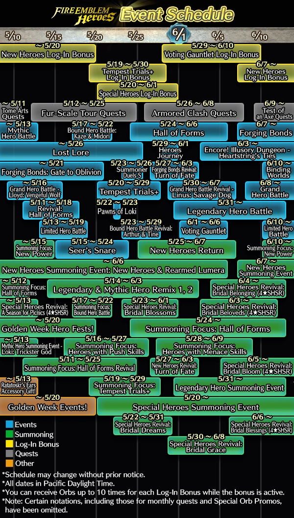New Event Calendar Is Here! (May 2024) (Notification) - Fire Emblem ...