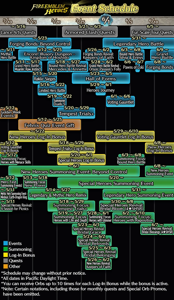 New Event Calendar Is Here! (May 2022) (Notification) - Fire Emblem ...