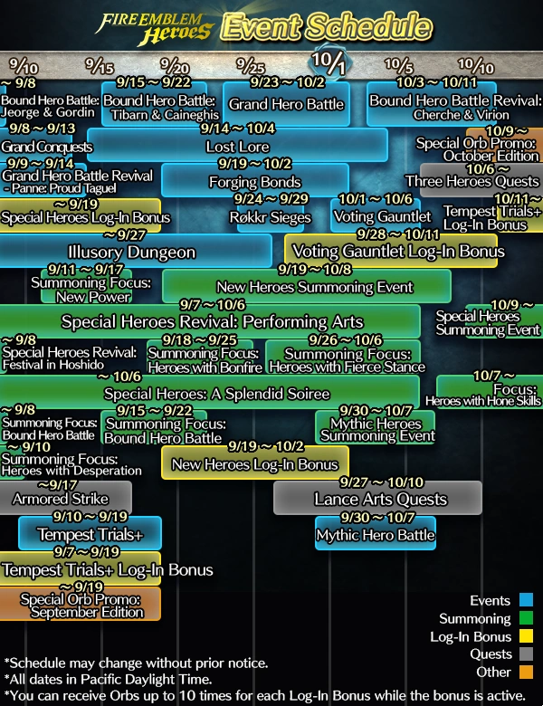 New Event Calendar Is Here! (Sep 2019) (Notification) - Fire Emblem ...