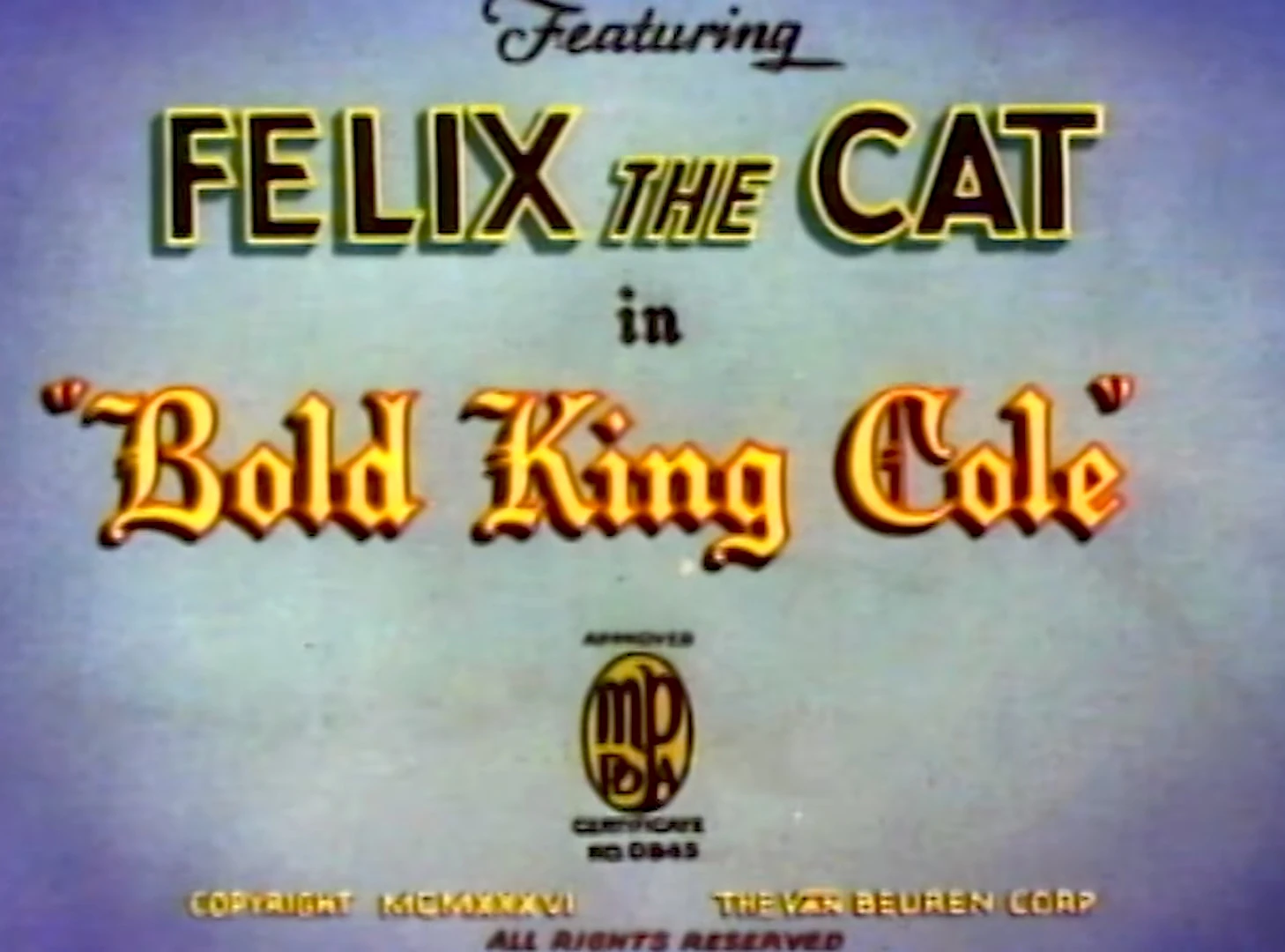 Bold King Cole | Felix The Cat Wiki | Fandom