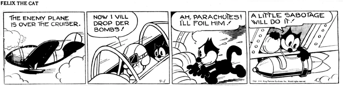 1942 comic strips | Felix The Cat Wiki | Fandom