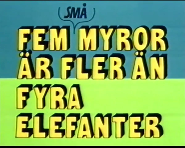 Season 1b | Fem Myror är fler än Fyra Elefanter fanon Wiki | Fandom