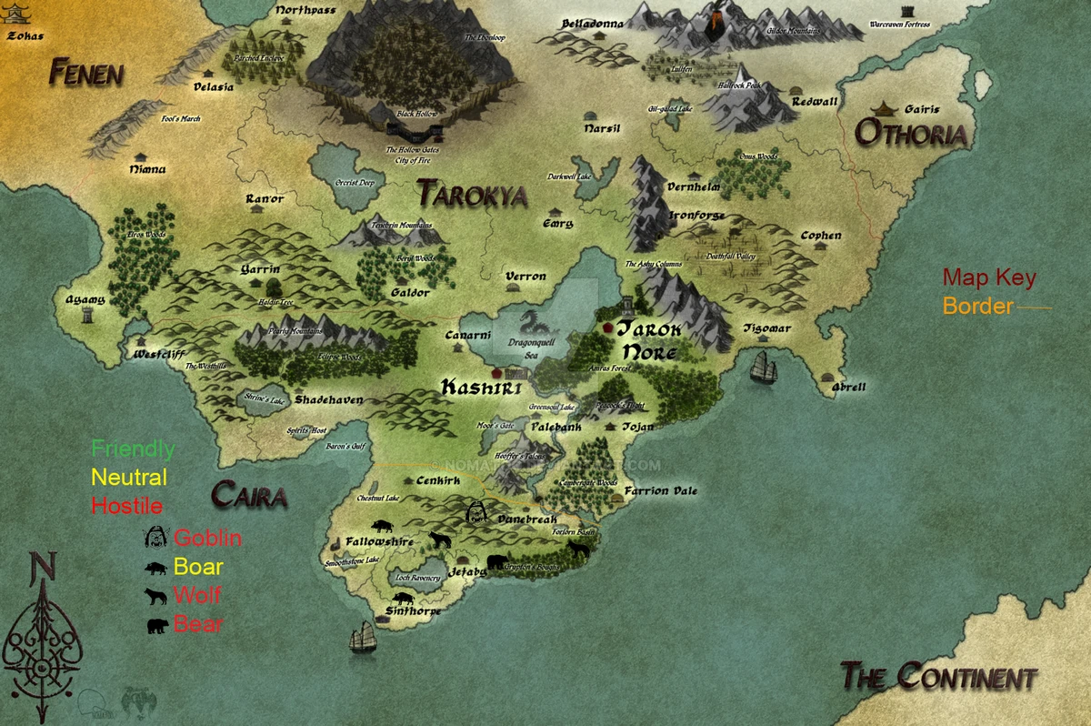 The map | Fen'Lei Wikia | Fandom