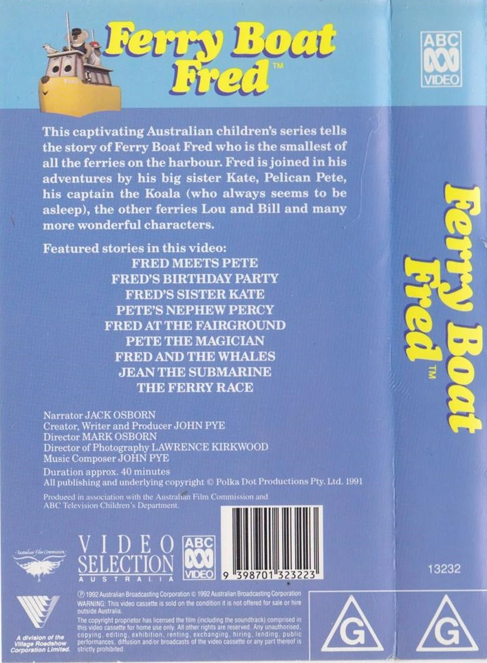 Ferry Boat Fred (VHS) | Ferry Boat Fred Wiki | Fandom