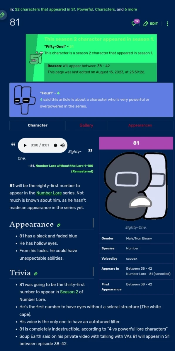 81 in Season 1 | Fandom