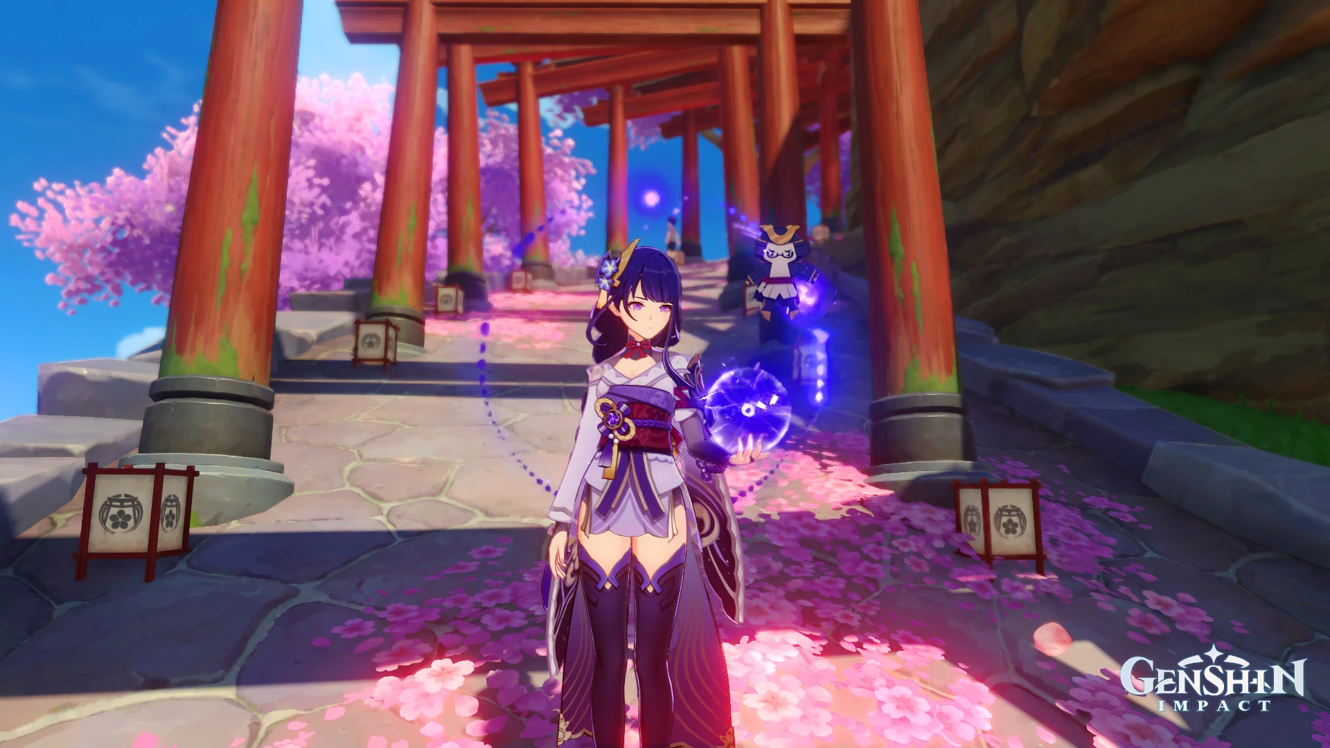 Raiden Shogun under torii gates | Fandom