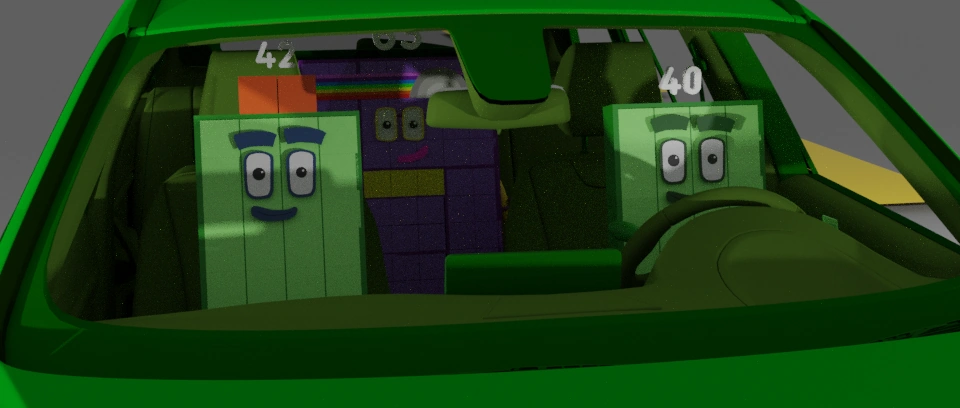 The Numberblocks Movie (2026) Sixty Three in the car. | Fandom