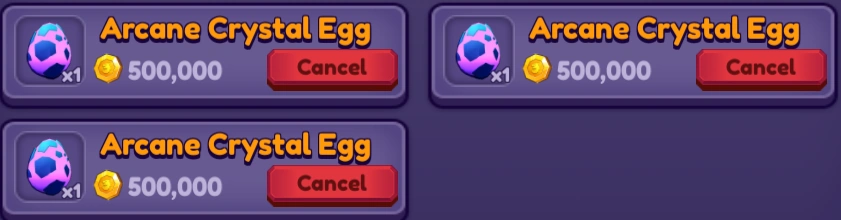 Selling Arcane crystal eggs | Fandom