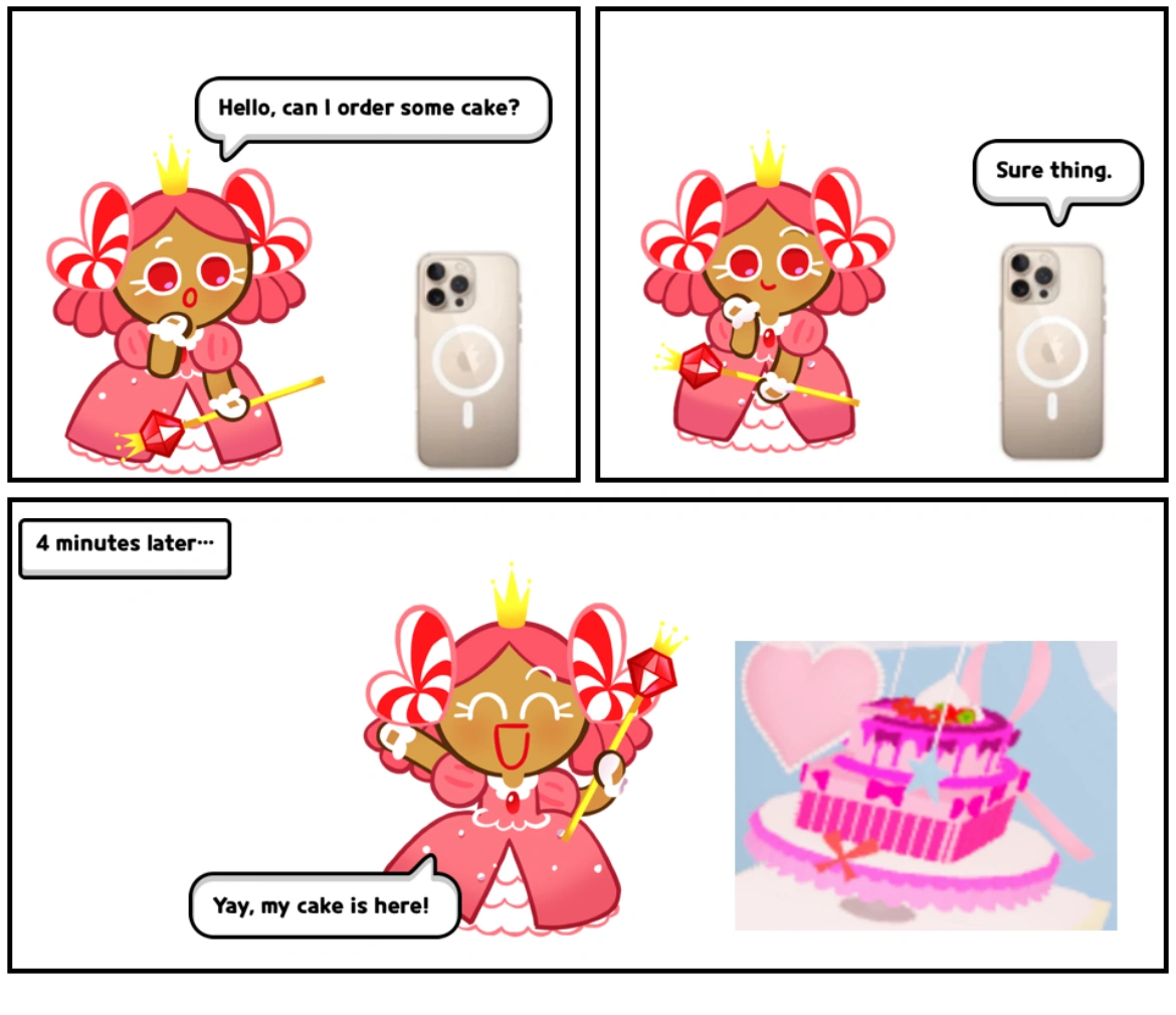 Princess cookie orders a cake | Fandom