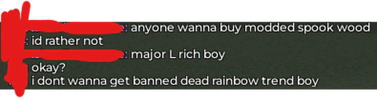 i got told major L cuz i didnt buy "modded spook wood" | Fandom