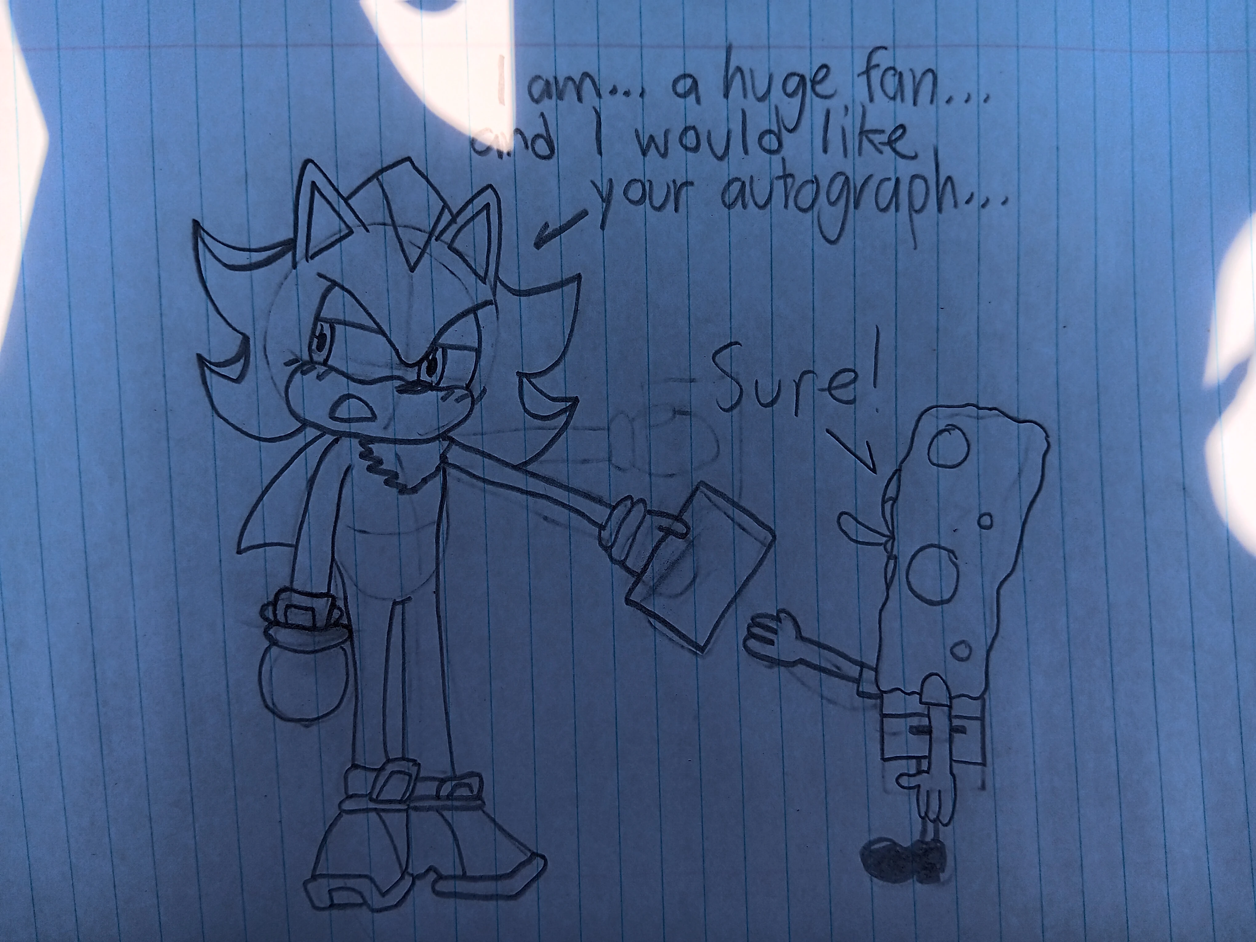 Shadow meets SpongeBob!!! | Fandom