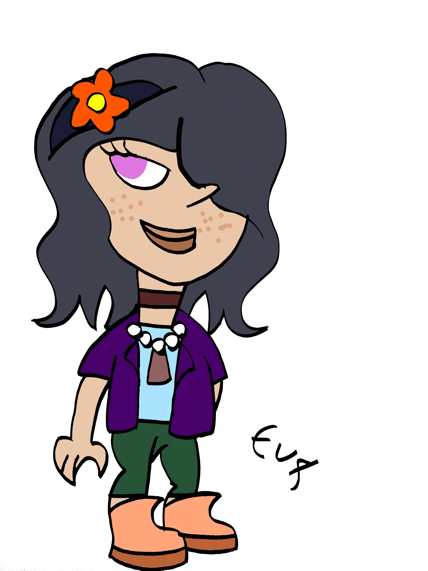 I tried drawing my own character | Fandom