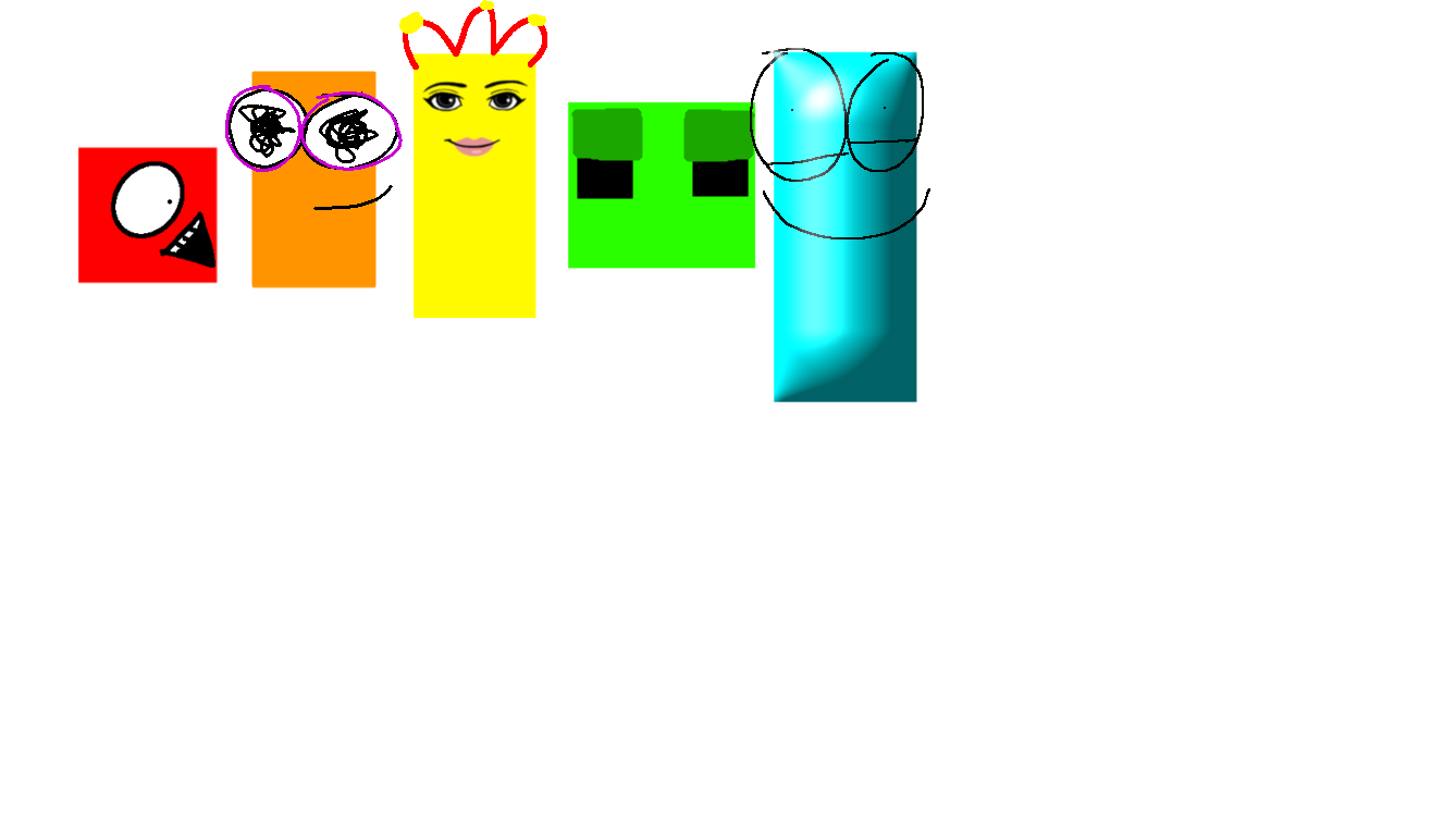 Numberblocks in art differences | Fandom