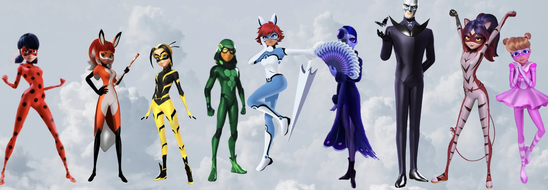 The rainbow of miraculous holders edit | Fandom