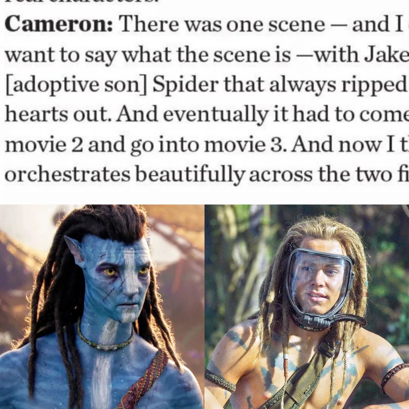 Avatar: Fire and Ash Jake and Spider will ripped our hearts | Fandom