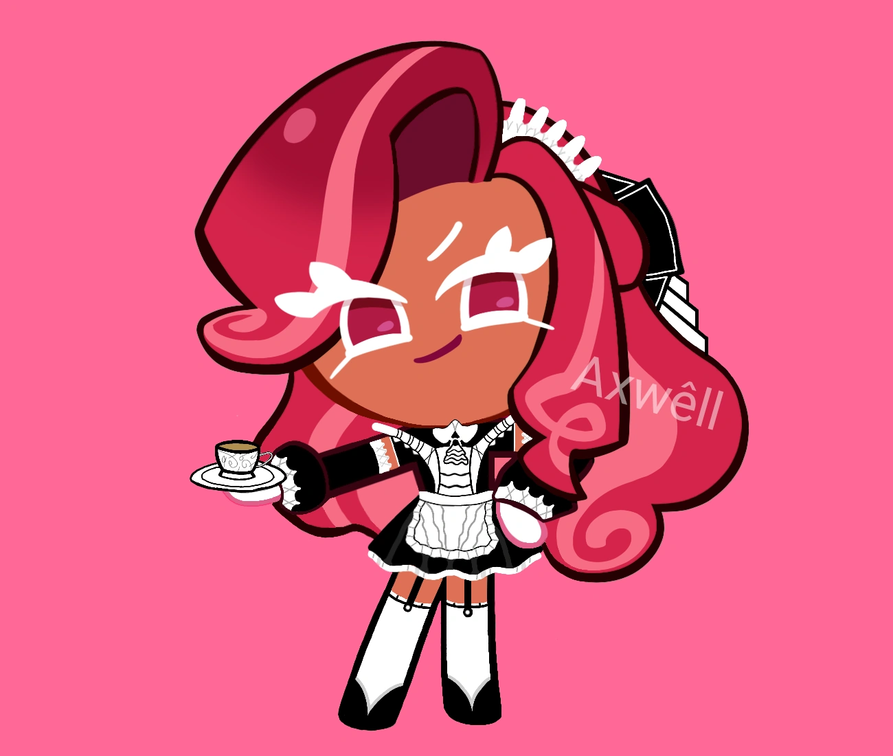 Raspberry Cookie in a Maid Outfit :3 ♥️ ( Sprites Edition ) | Fandom