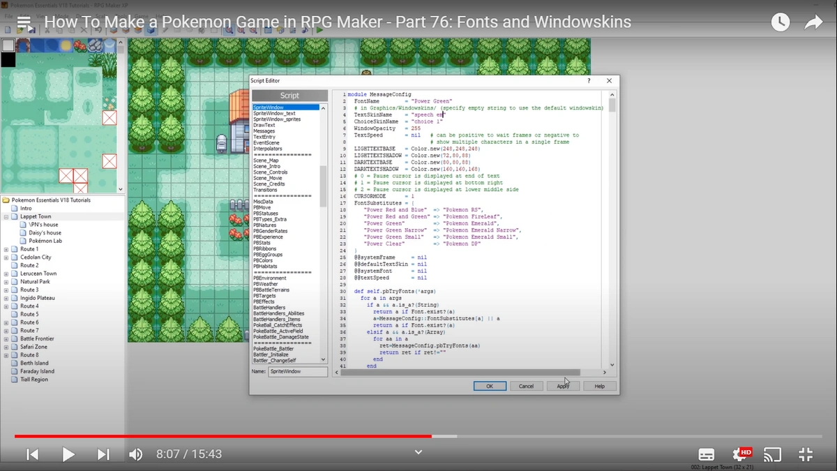 Help changing Chat Window Sprite RPG Maker XP + Pokemon Essentials v19 ...