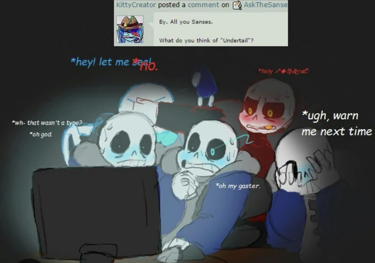 Sanses react to undertail | Fandom