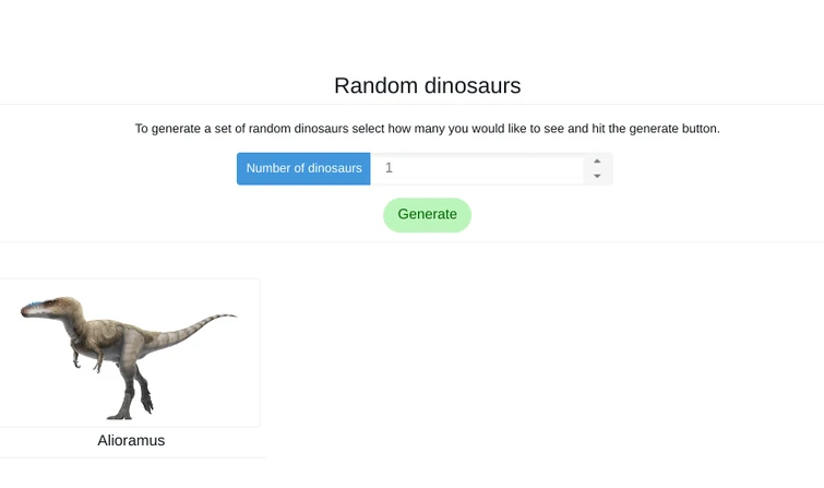Using a Random Dinosaur Generator until I get something that could beat ...