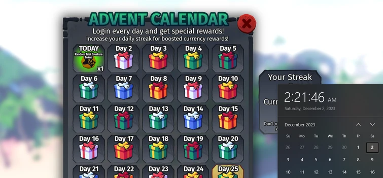 Question about the advent calendar | Fandom
