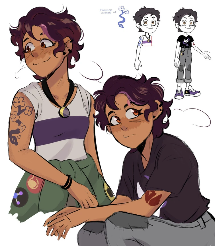 I had a dream that Luz realised she was transmasc during the s3 time ...