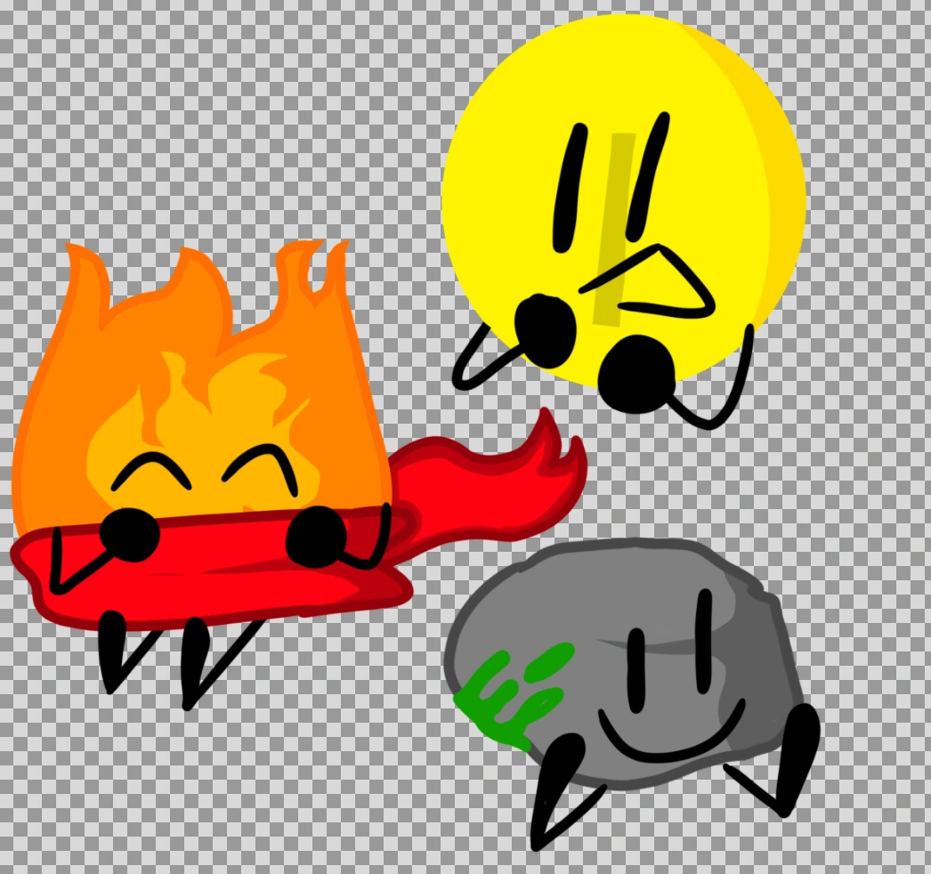 Swapped Firey, Coiny, and Rocky just doing whatever. | Fandom