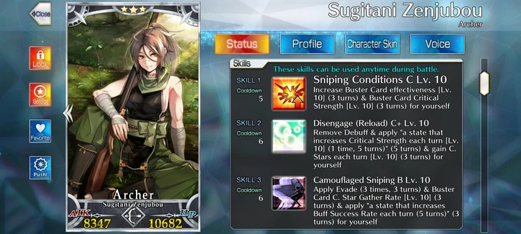 Sugitani Zenjubou, GET! | Fandom