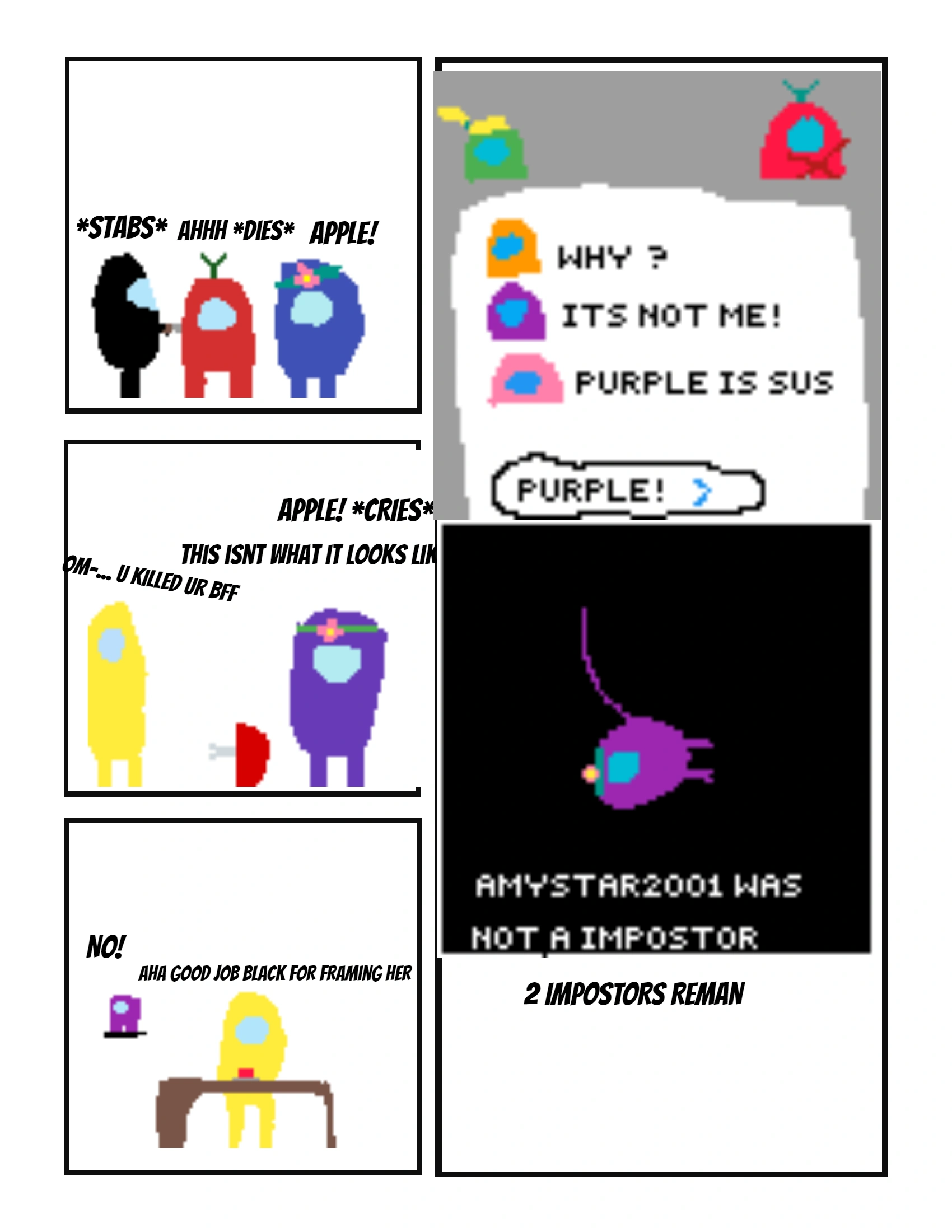 Among us friend group comic 1 | Fandom