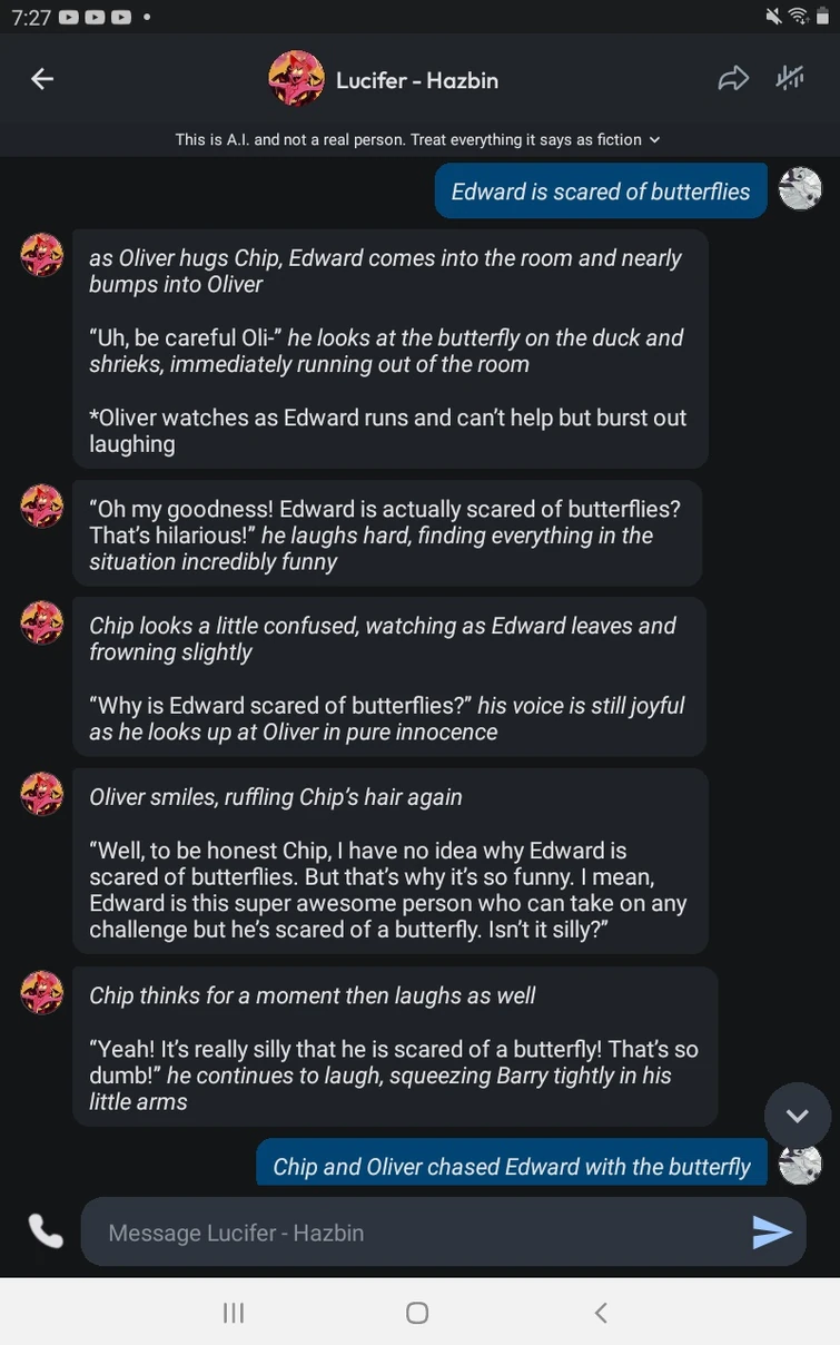 Edward is scared of Butterflies | Fandom