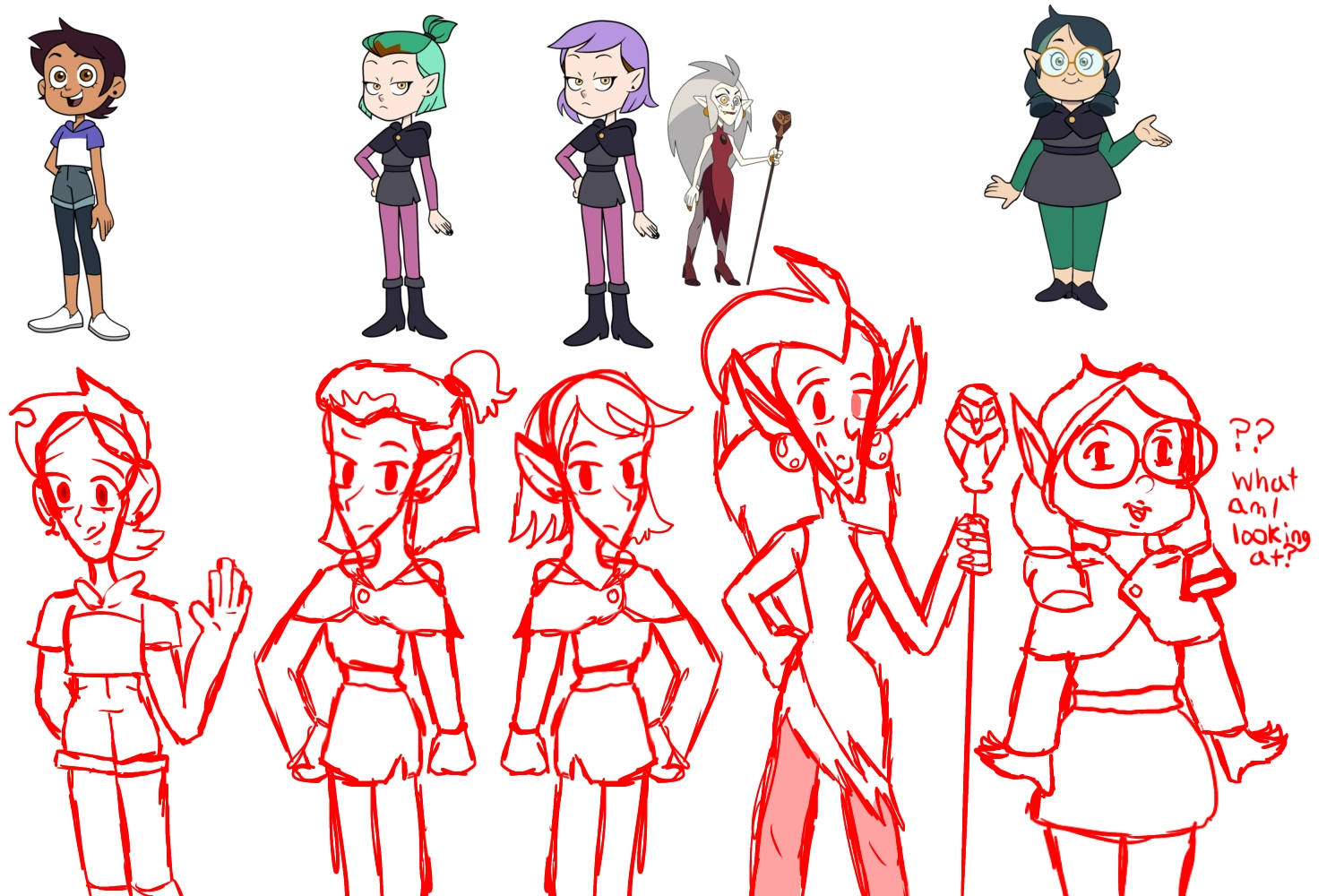 Sketches of some Owl House characters I drew | Fandom