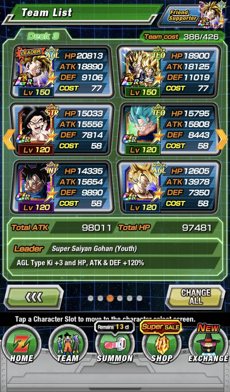 Should I replace anyone with str cell so I can transform gohan | Fandom