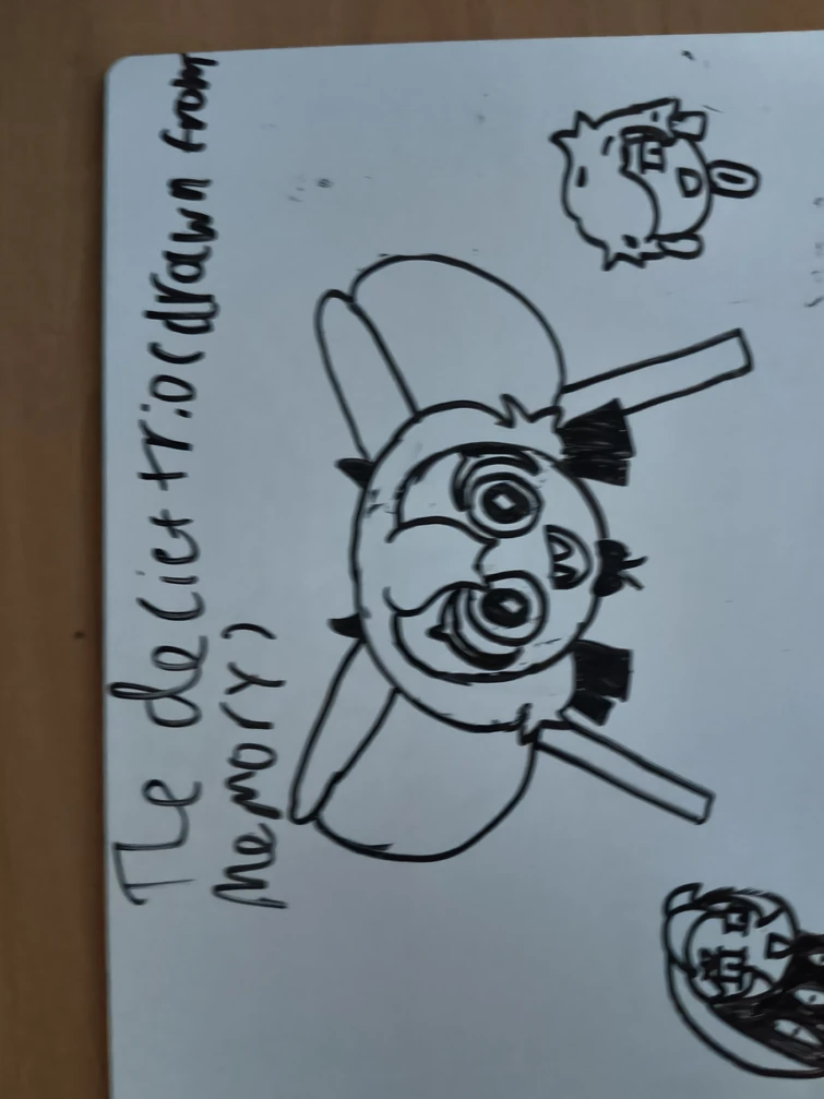 i drew the deciet trio from memory | Fandom