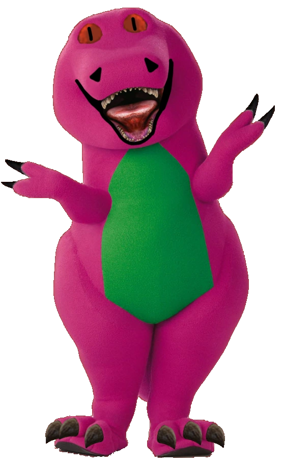 Half Real Dinosaur Barney facing the front | Fandom