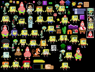 Spongebob Sprites I Made Basted Off Atlantis Squarepantis | Fandom