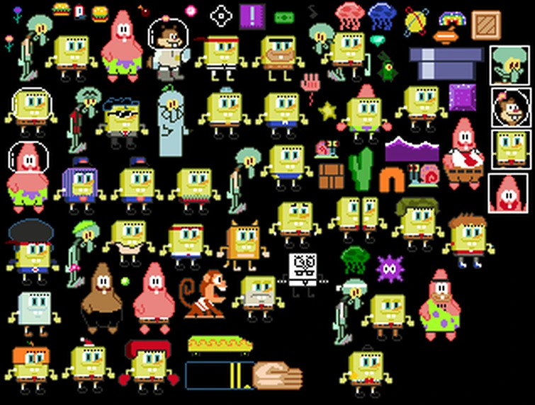 Spongebob Sprites I Made Basted Off Atlantis Squarepantis | Fandom