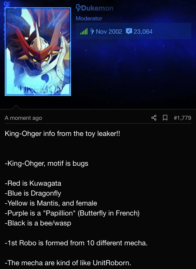 Ohsama Sentai King-Ohger: Color Leaks Rumors! | Fandom