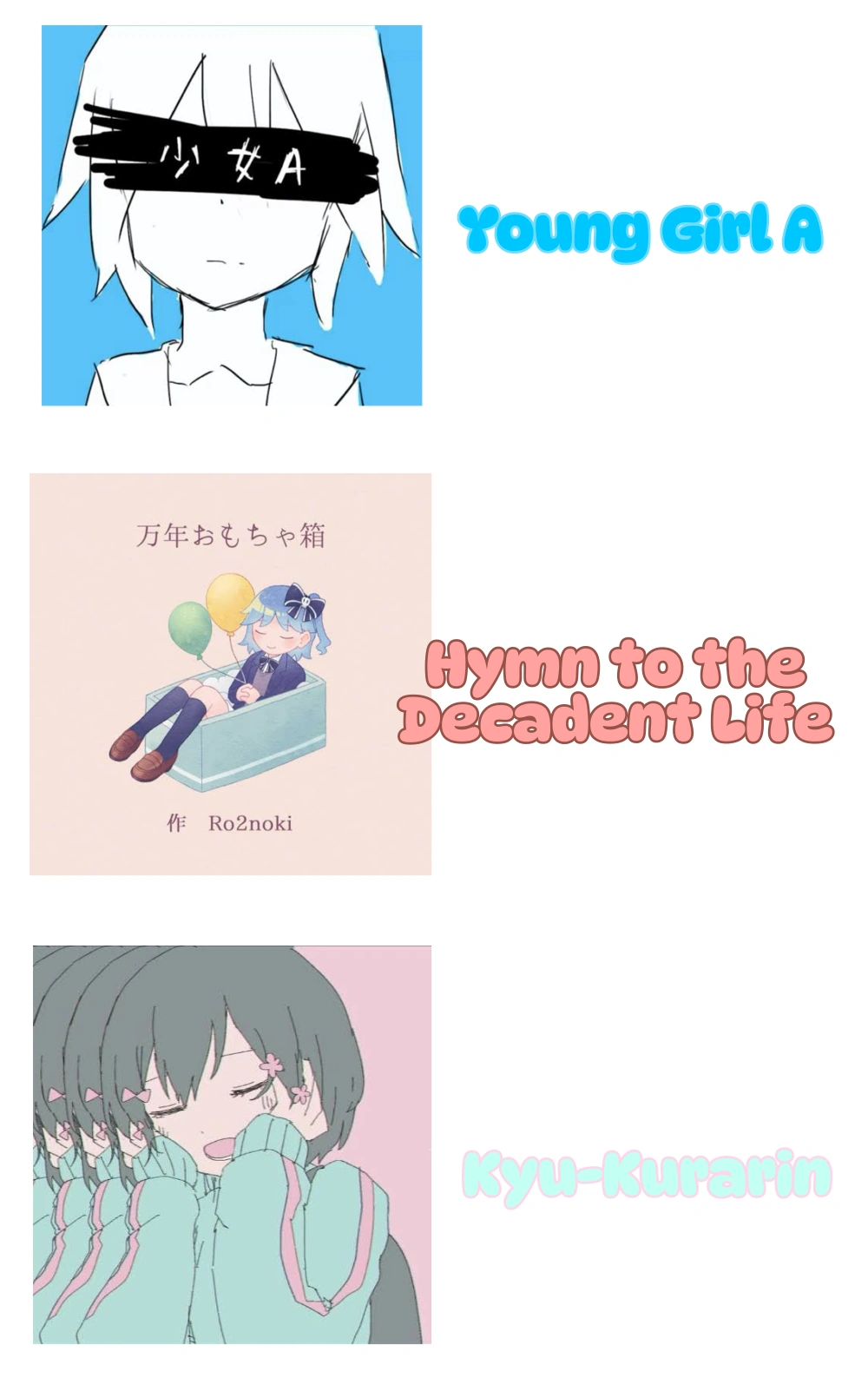 The trio of Vocaloid songs about suicide :D | Fandom