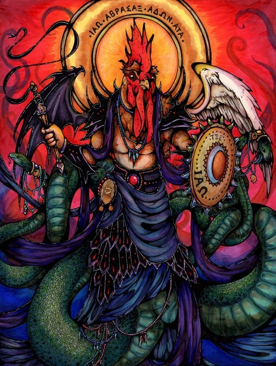 Fun Fact: Abraxas is sometimes drawn with an angel wing and a demon ...